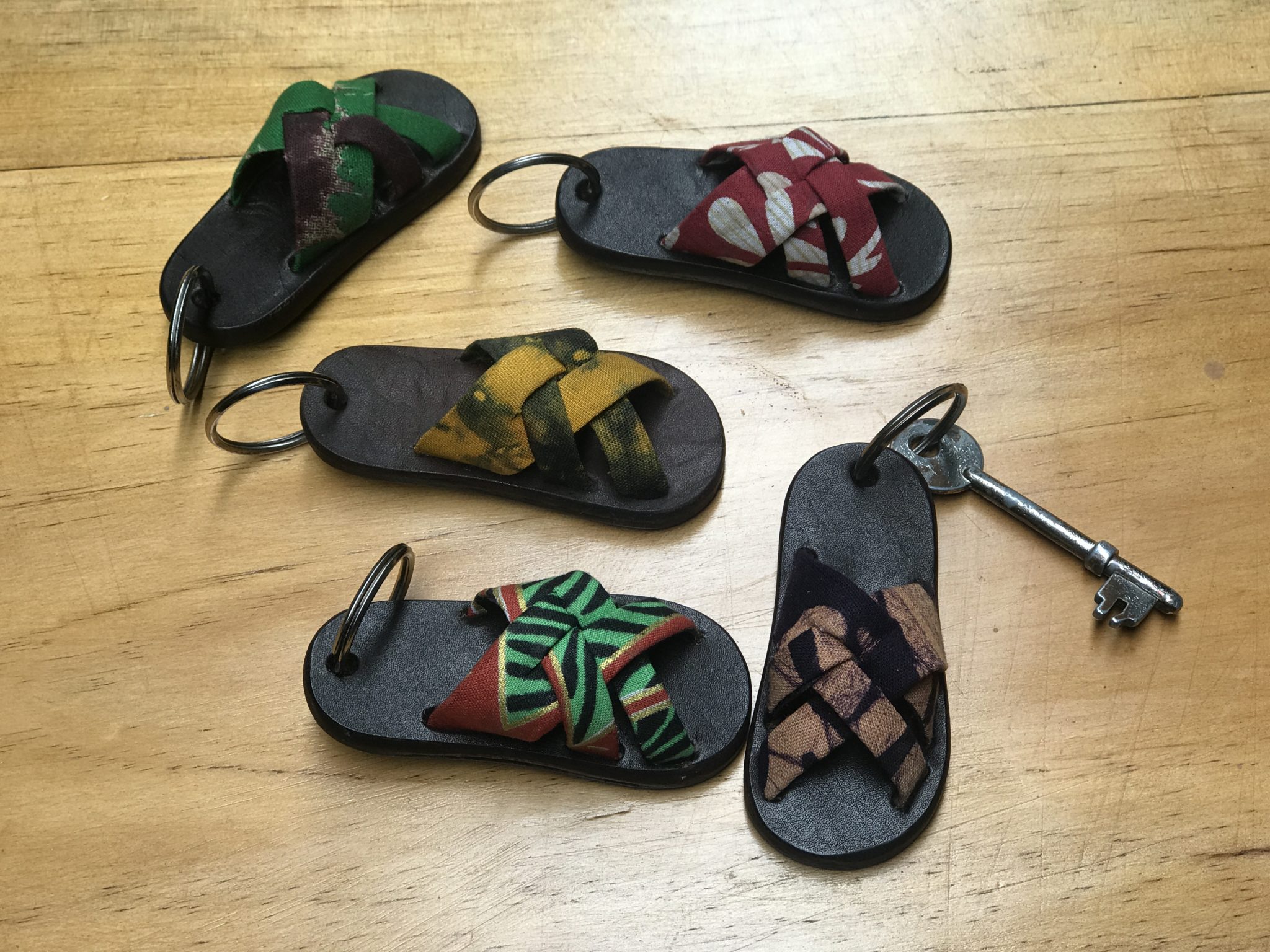 Leather Sandal Key Ring Leather Sandal Key Ring